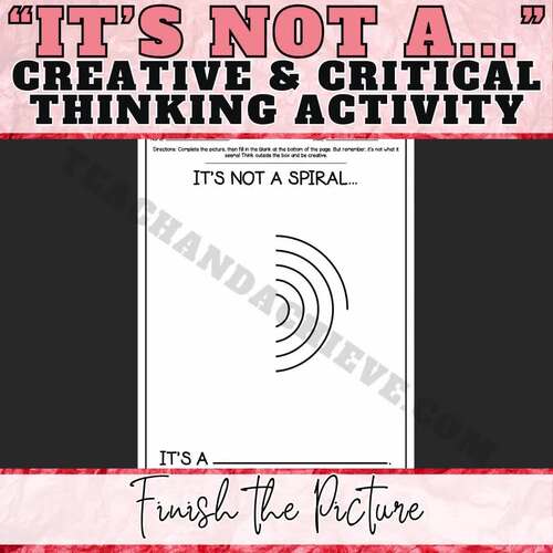 Finish the Picture, Early Finisher Drawing Activity Creative Critical ...