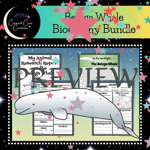 Beluga Whale Animal Biography | Color Sheet, Fact Sheet, and Graphic ...