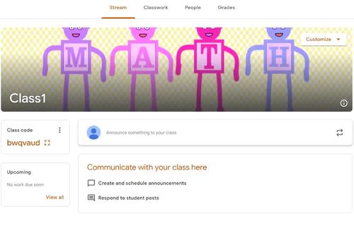 Animated Google Classroom Headers (Math 2!) Banners - Distance Learning