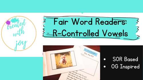 Bossy R Controlled Vowel SOR OG Decodable Books & Passages + Bonus ...