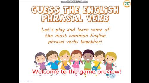 PowerPoint Game Phrasal Verbs - ELA/ESL English Vocabulary Group Activity