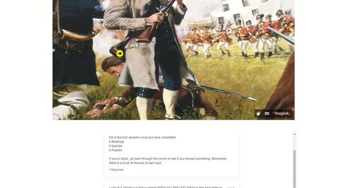 French and Indian War DIGITAL ESCAPE ROOM for Google Drive® by Think Tank
