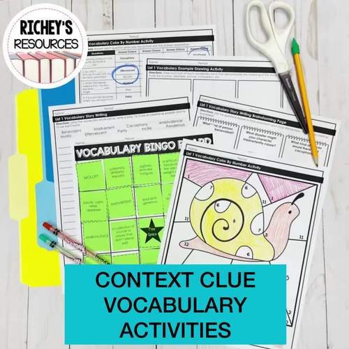 Context Clue Vocabulary Volume 1 Curriculum Activities Digital + Print