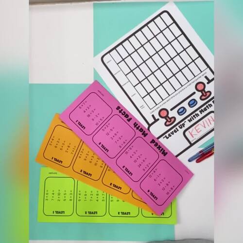 Math Fact Fluency Partner Practice Activity Drills & Tracker 2nd 3rd ...