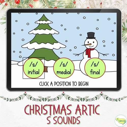 Christmas Articulation Boom Cards™ Feed Santa S Sounds | TPT