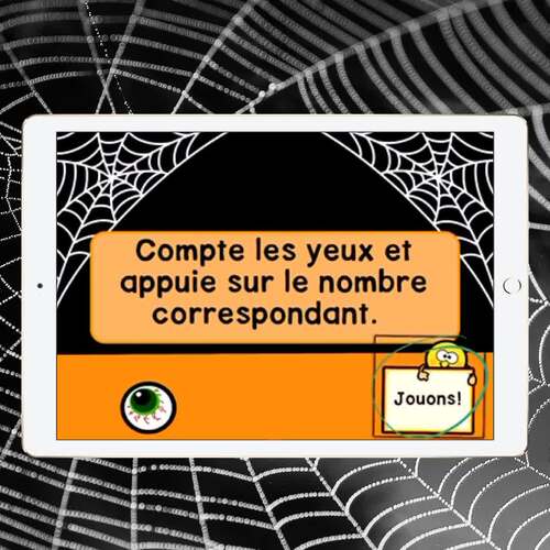 Cherche les nombres de 0 à 10 | Les yeux dans un pot | French Boom cards