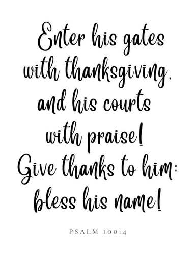 Thankfulness Scripture Verse Prints, Home Decor, Gift Idea, Digital Prints