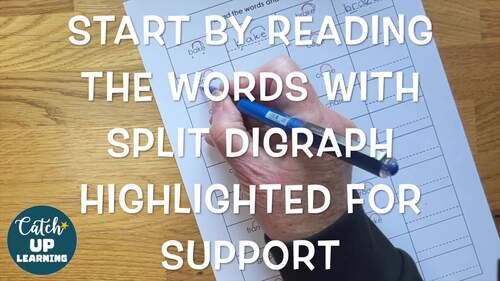 Phonics Activities Older Students VCe Long Vowels Silent magic e Split ...