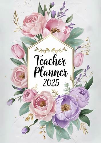 Bloom & Teach Floral Teacher Planner 2025 by Kids Mania | TPT