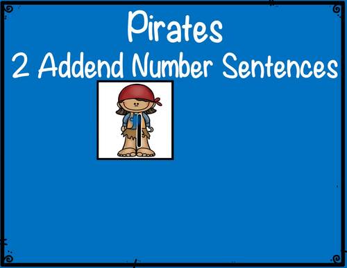 Pirates Themed 2 Addend Addition & Subtraction With Ten Frames | TPT