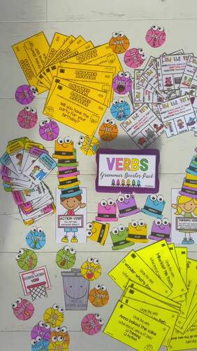 Verbs Activities | GRAMMAR BOOSTER PACK | Differentiated | Grades K-2 ...