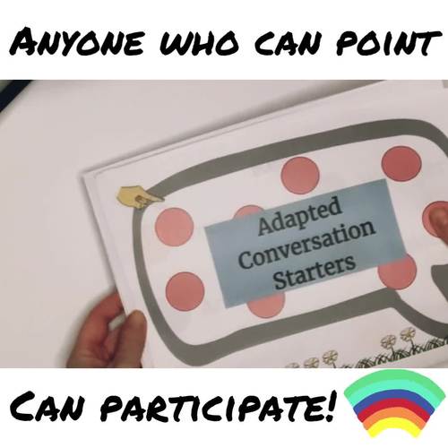 Adapted Conversation Starter for Non-Verbal Students | TpT