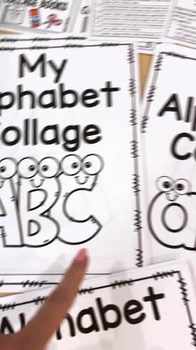 Alphabet Letter & Sounds Collage Book: Letter Practice: Letter of the ...