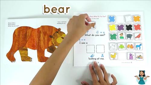 Brown Bear Brown Bear Adapted Story Printable | Speech Therapy Activity