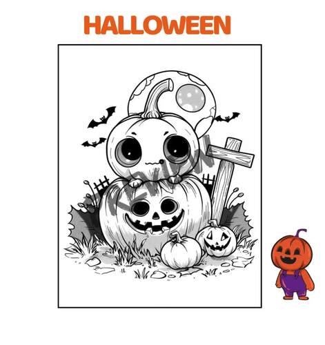 Halloween Coloring Pages 2nd & 3rd Grade - Pumpkin, Ghost, Fall ...
