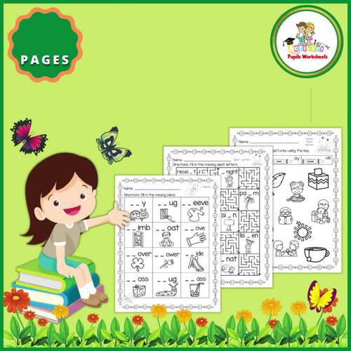 Spring Phonics Worksheets I Phonics Practice for Kindergarten #aprilue2