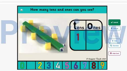 MAB Block BOOM Cards (Numbers 1-50) – Digital Task Cards: 1st Grade BASE 10