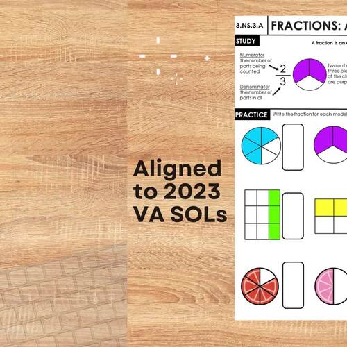 3rd Grade Math VA SOL Study Guides for the 2023 Standards by Adrienne ...