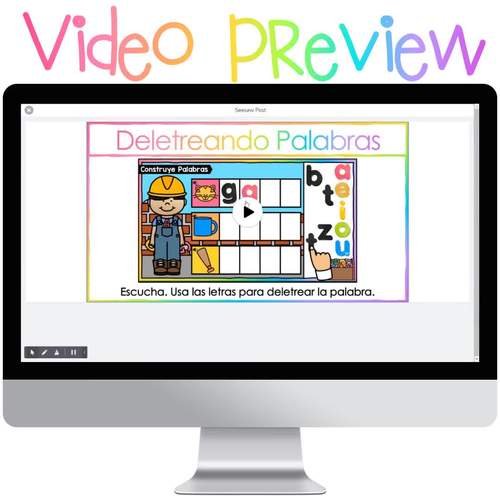 Digital Deletreando Palabras - Google Slides™ | SeeSaw™ | PowerPoint