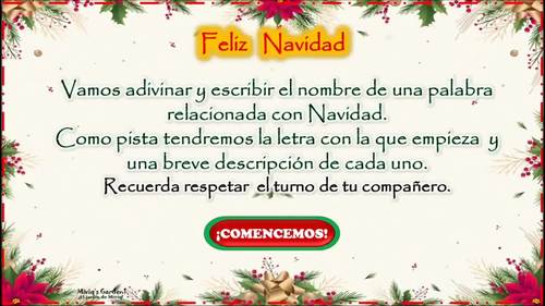 Juego: Adivinanzas Navideñas (de la A a la Z) by Miviq | TpT
