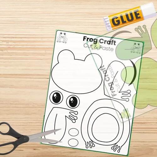 Frog Craft Template | Pond Life Activity-Spring Bulletin Board Craft ...