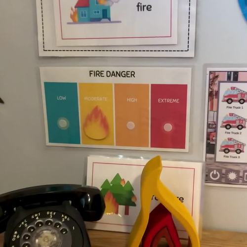 Fire Station Dramatic Play | Firefighter Pretend Play | Printable Activity