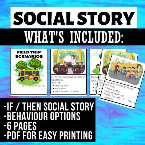 Social Story: Field Trip Scenarios - How We Behave On Class Trips