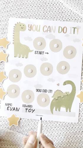 Dinosaur To Do List for Kids Reward Chart Goal Chart for Toddlers Boys ...