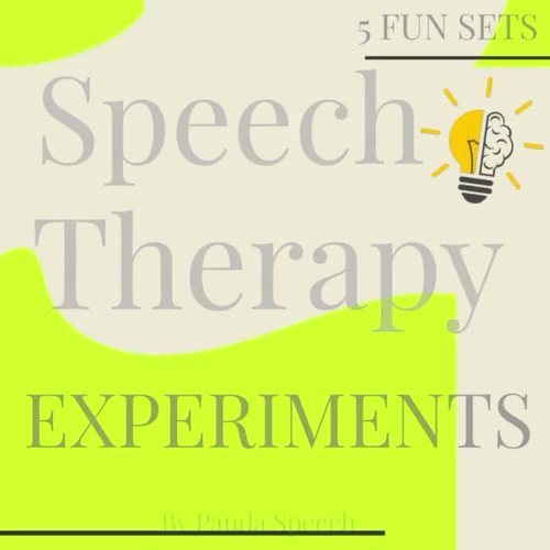 Speech Experiments! Visuals and Activities for Speech Therapy by Panda ...