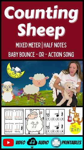 Counting Sheep - An Action Song or Toddler Bounce | Mixed Meter | Half ...
