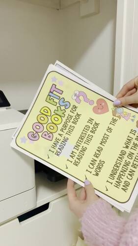 CAFE READING STRATEGY GOAL DISPLAY & DAILY 5 POSTERS /PASTEL RAINBOW WALL