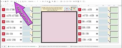 PIXEL ART: Simplify nth Root without Variables DISTANCE LEARNING ...