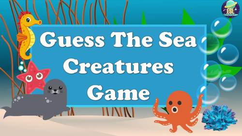 Guess The Animal PowerPoint Game. Sea Creatures + Animals by ESL ...