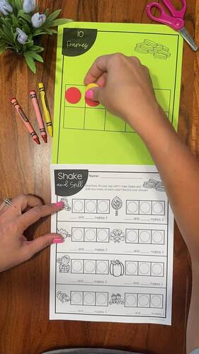 Kindergarten November Shake and Spill, Thanksgiving Number Sense Math ...