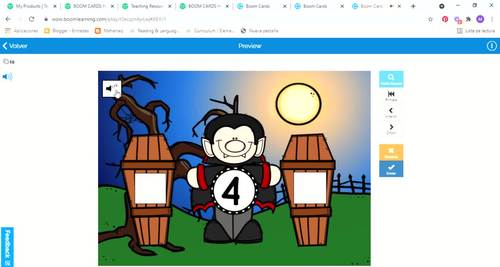 BOOM CARDS HALLOWEEN: More or less | Numbers up to 20 by Ms Herraiz