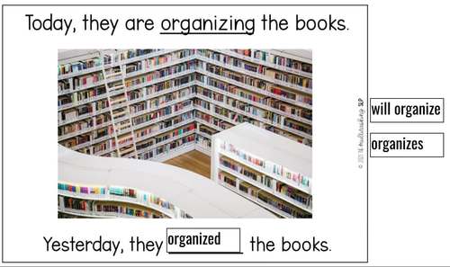 Regular Past Tense Verbs: Level 1 (Multiple Choice)- Print & BOOM CARDS™