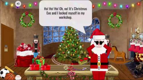 Christmas Themed Digital Music Escape Room- Interactive Dynamics Game