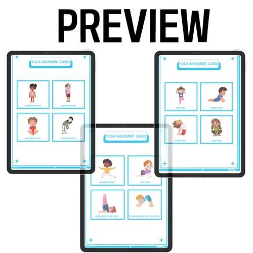 Yoga Movement Cards for Kids: Stretching and Brain Break Activities by ...