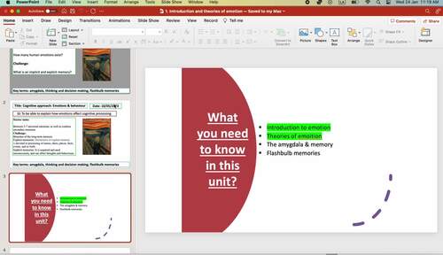 IB Psychology: Introduction to emotions & Theories of emotion | TPT