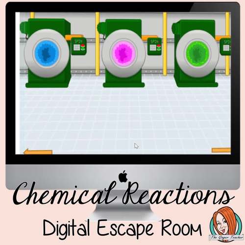Chemical Reactions Science Escape Room Boom Cards by The Ginger Teacher