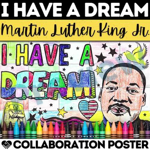 Black History Month Collaborative Poster Activity MLK I Have a Dream ...