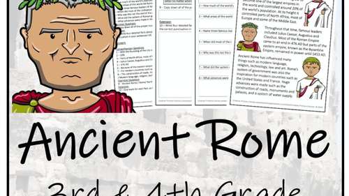 Ancient Rome Close Reading Comprehension Activity | 3rd Grade & 4th Grade