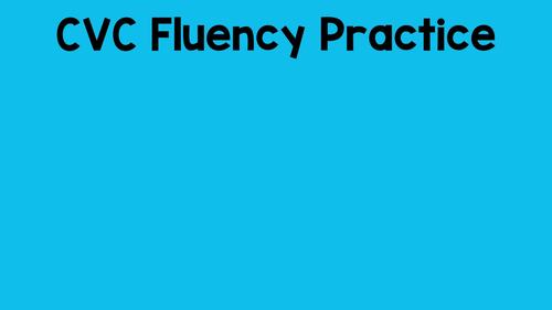 CVC Fluency Words to Sentences Science of Reading Aligned by Primary ...