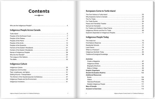 Canadian Indigenous Peoples of Canada Grades 4-6 by Chalkboard Publishing