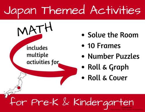 Japan Themed Math Activities for Kindergarten by Misty Mendoza - Joyful ...