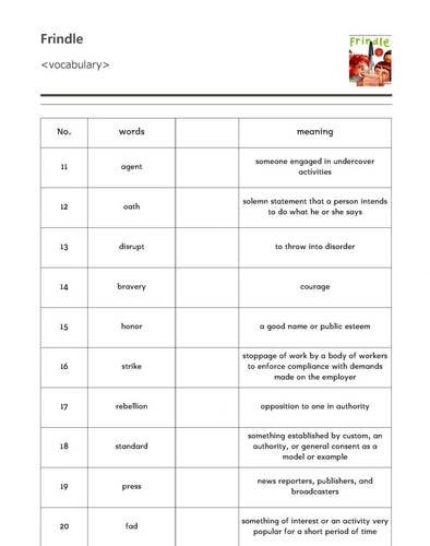 [Moonlight English][Frindle] Summary, Questions, Writing Prompts Workbook