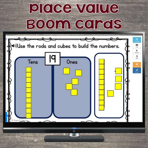 Place Value Math|Boom Cards by Simply B Teaching | TPT