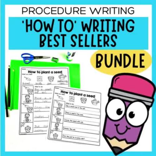 Six Differentiated Procedural Writing | How to Procedure Writing Bundle