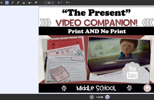 The Present Video Companion Social Skills Speech Therapy Print No Print