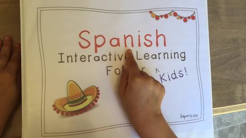 Spanish Interactive Learning Folder- Carpeta de aprendizaje en español